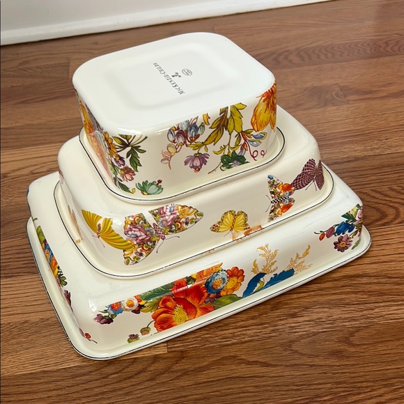 MacKenzie-Childs | Kitchen | Set Of 3 Mackenzie Childs Butterfly Baking ...